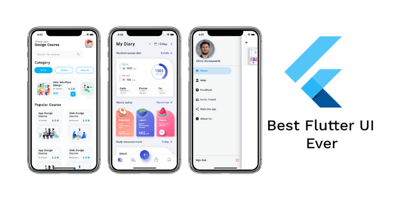 Flutter ui Bogoun Vlang